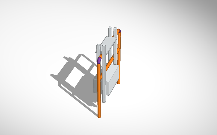 3D design rack platforma | Tinkercad