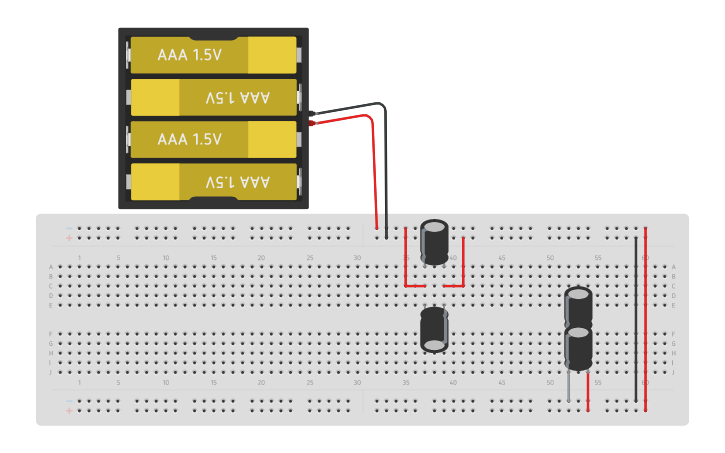 Circuit design Práctica No 2: Protoboard | Tinkercad