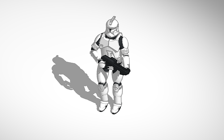 3D design Phase 1 Clone trooper (Marching) - Tinkercad