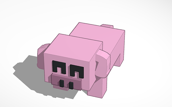 3D design COCHINITO DE MINECRAFT | Tinkercad