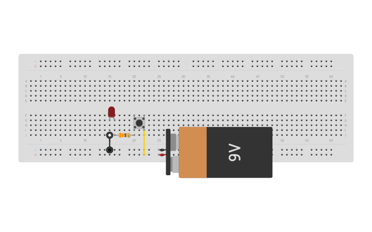 Circuit design mi primer circuito | Tinkercad