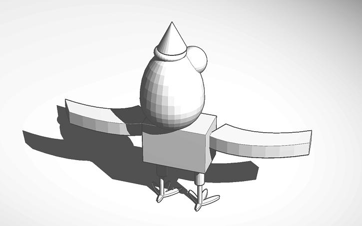 3D design Big Bird - Tinkercad