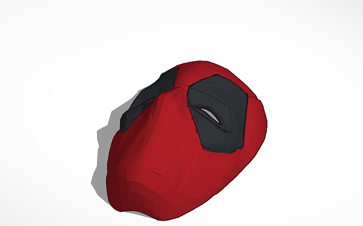 3D design Deadpool Mask Eyes - Tinkercad
