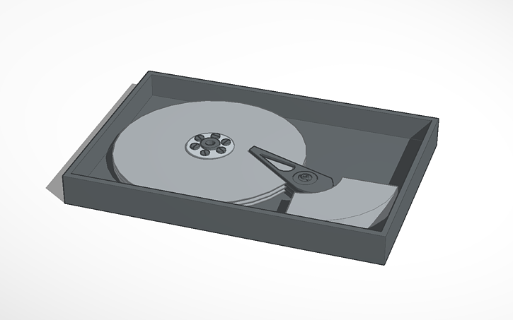 3D design Hard Drive - Tinkercad