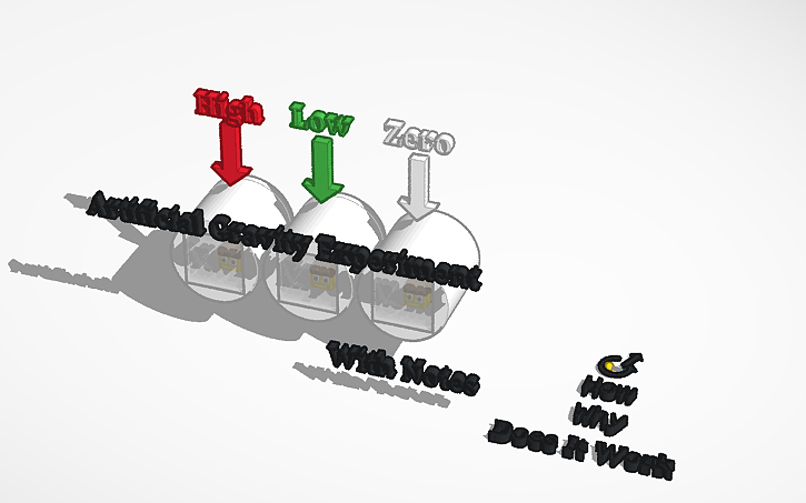 3D design Artificial Gravity Experiment Sim Lab With Notes - Tinkercad