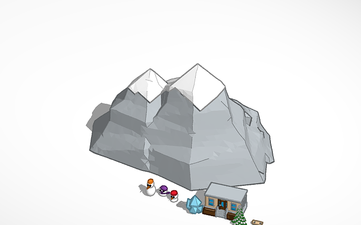 3D design Montanha - Tinkercad