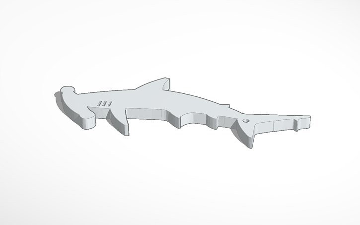 3D design tiburon - Tinkercad