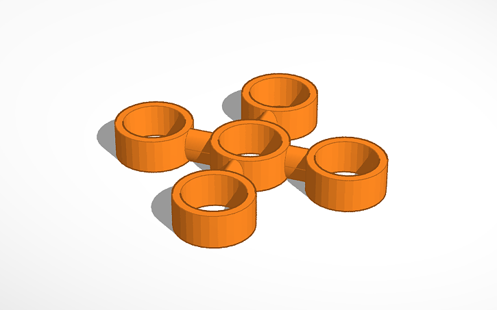 3D design QUAD FIDGET SPINNER!!!! | Tinkercad