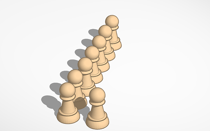 3D design Pawn - Tinkercad