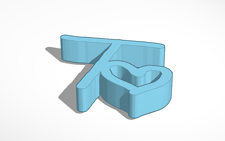 3D design Keyring - Tinkercad