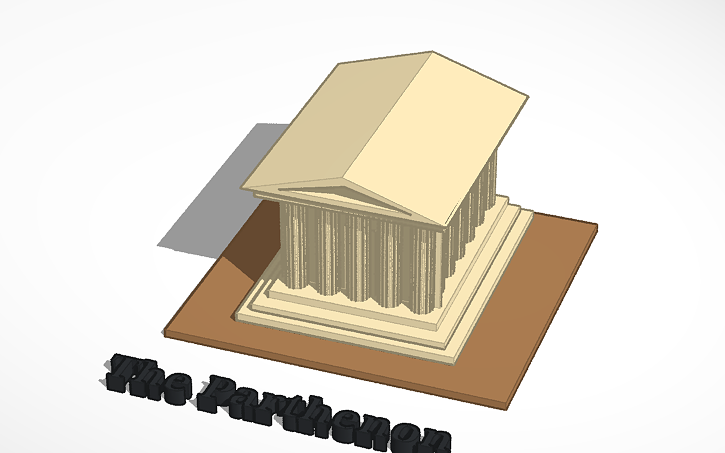 3D design The Parthenon | Tinkercad