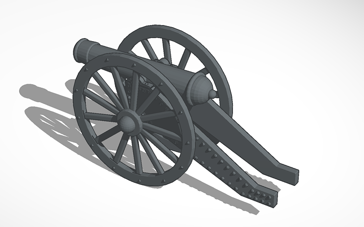 3D design cannon - Tinkercad