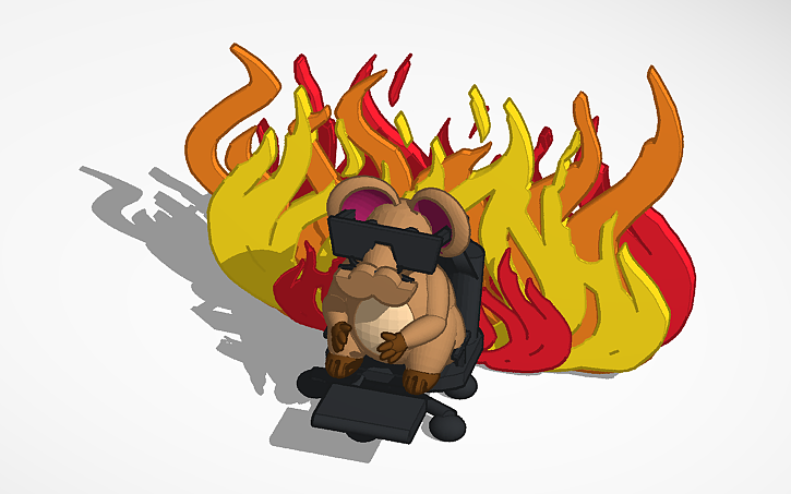 3D design gaming mouse - Tinkercad