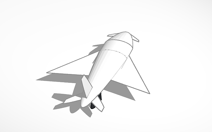3D design Lifting Fuselage Airliner Concept - Tinkercad