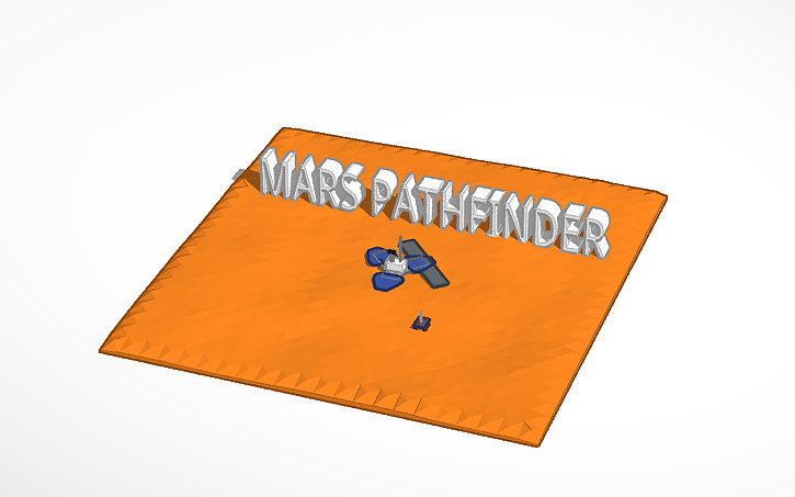 3D design Mars Pathfinder + Sojourner Rover | Tinkercad