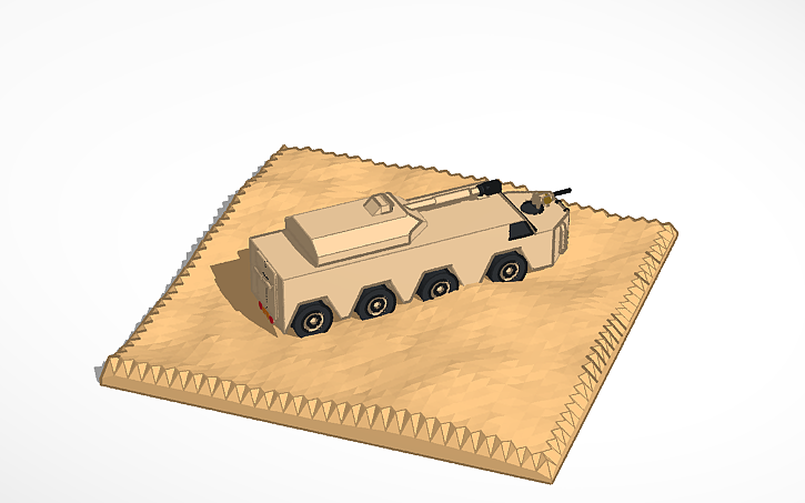 3D design Military Tank Truck | Tinkercad