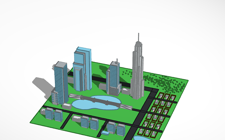 3D design City of the future - Tinkercad