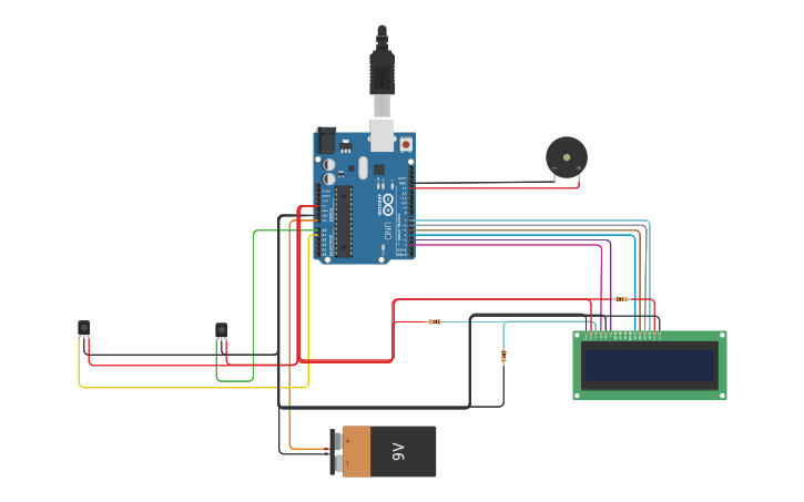 Circuit design Velocidad - Tinkercad