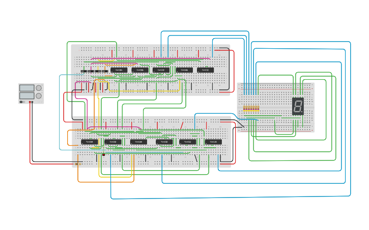 Circuit Design Decoder 2 Basic Gates Tinkercad