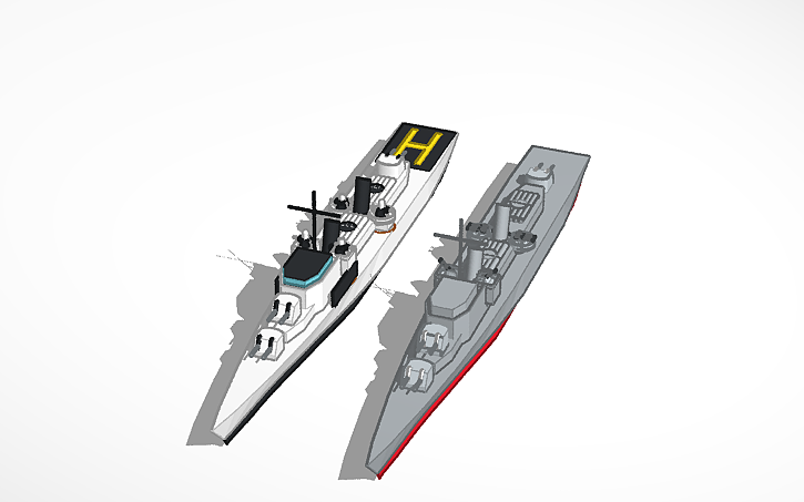 3D design Double Destroyer 3.5 - Tinkercad