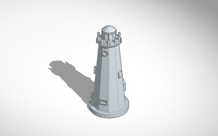 3D design Southolod Lighthouse | Tinkercad