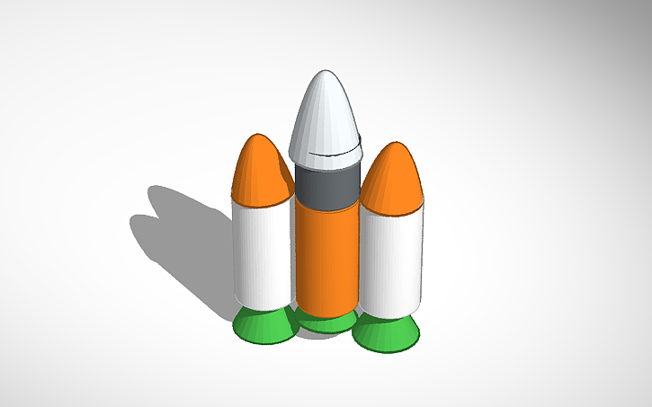 3D design Isro rocket | Tinkercad