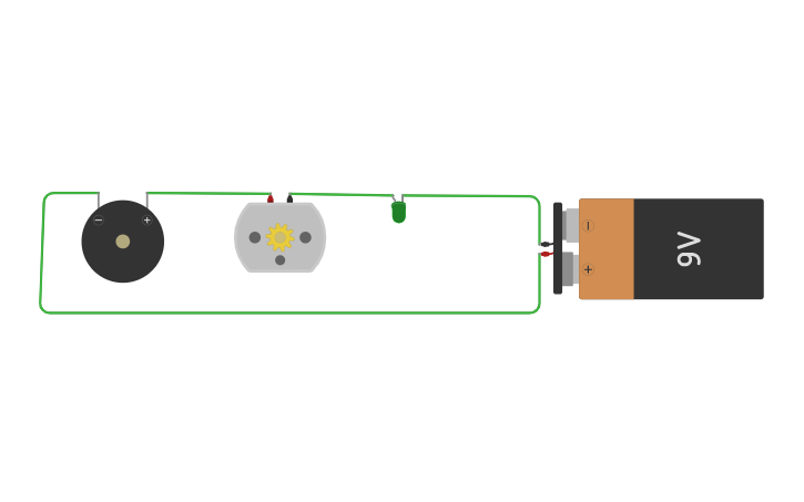 Circuit design Connect three different loads - Tinkercad