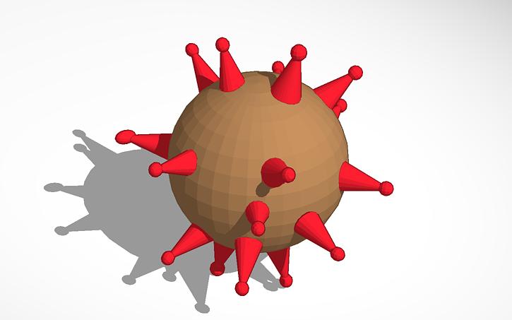 3D design Virus - Tinkercad