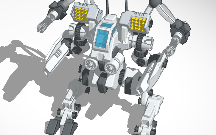3D design Copy of LSMM-X1A "Land Strider" - Mega Mech Mrk2 - Tinkercad