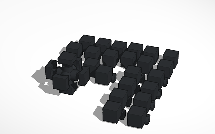 3D design Rubix Cube - Tinkercad