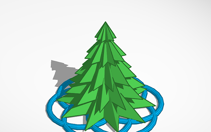 3D design Christmas Tree with Apron - Tinkercad