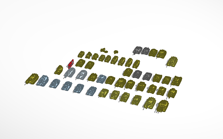 3D design ww2 tanks E SERIES - Tinkercad