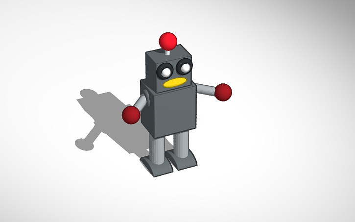 3D design Toy Robot - Tinkercad
