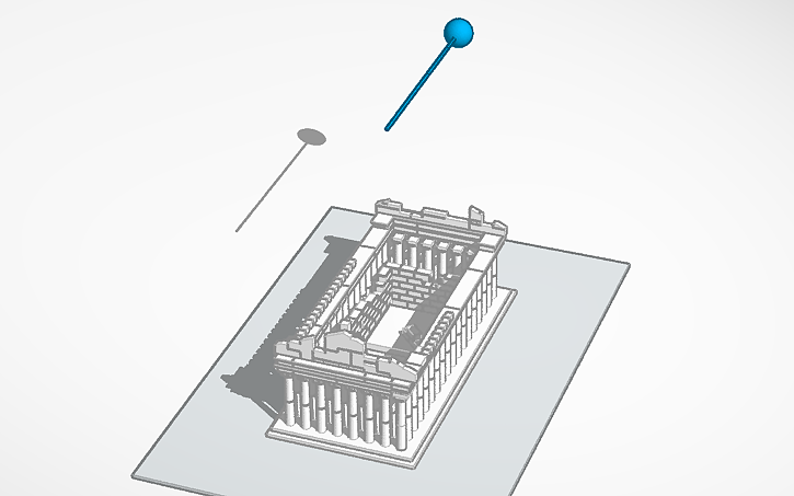 3D design Parthenon - Tinkercad