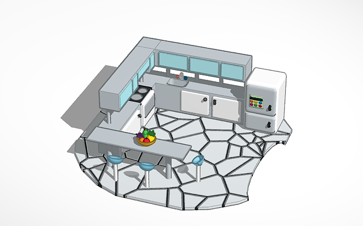 3D design kitchen - Tinkercad