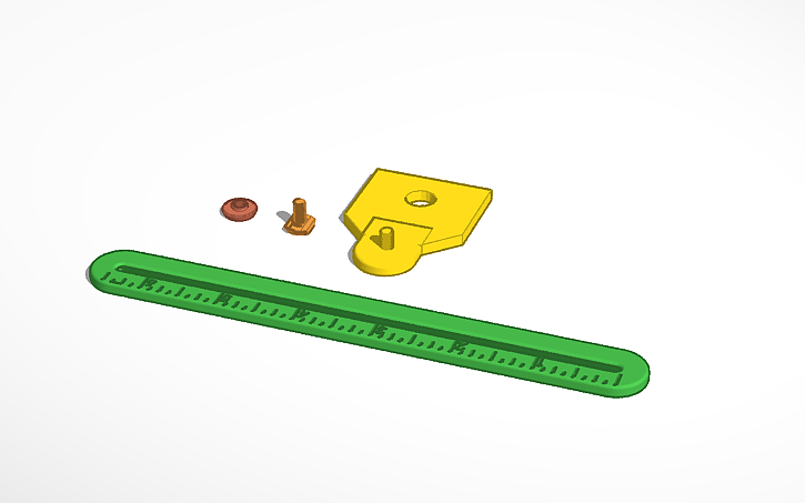 3D design Angle Measuring Tool - Tinkercad