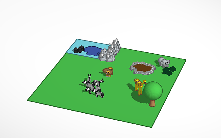 3D design Giraffè - Tinkercad