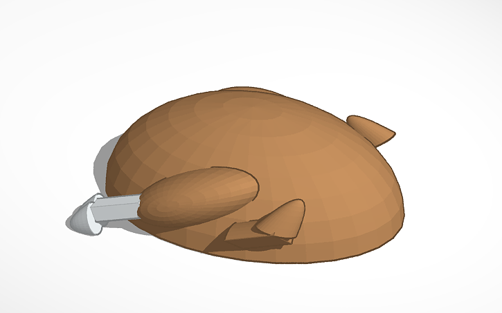 3D design Turkey that is dead -austin | Tinkercad