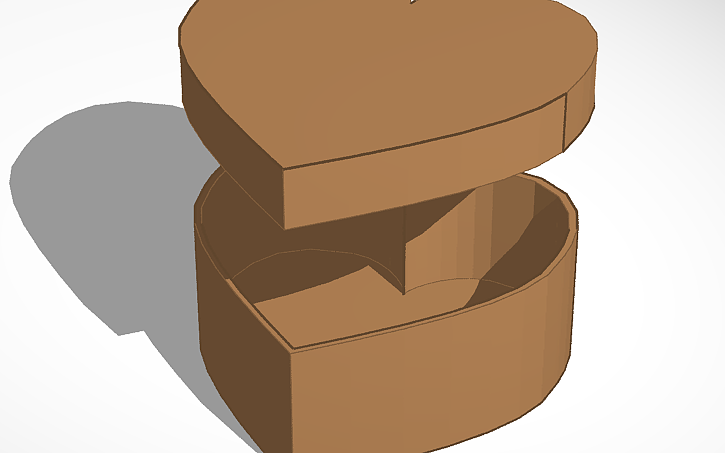 3d Design Caja Corazon Tinkercad