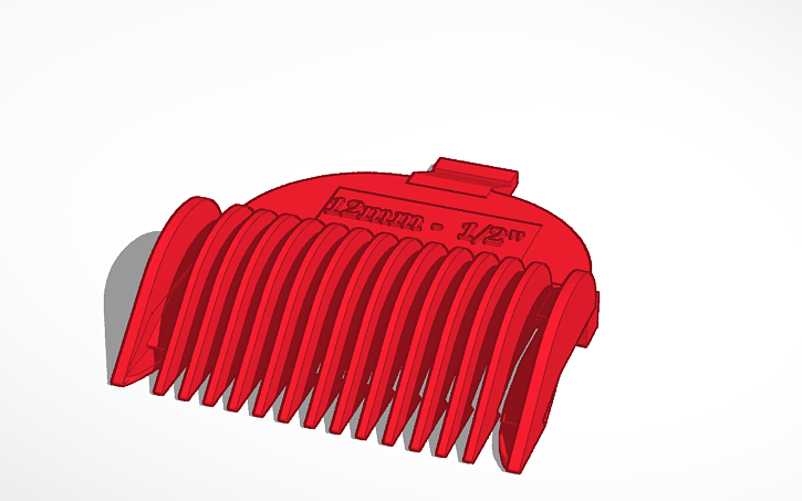 3D design Short 12mm (1/2") Remington HC4250 Trimmer Guard | Tinkercad