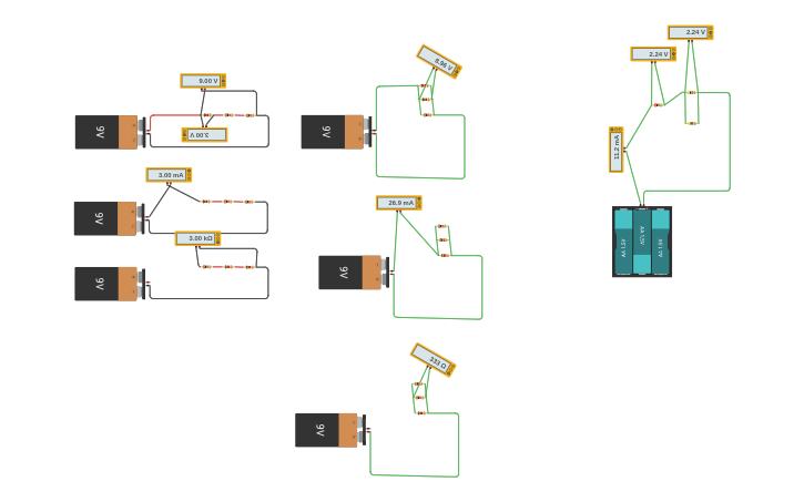 Circuit design Medidas Multímetro 3C - Tinkercad