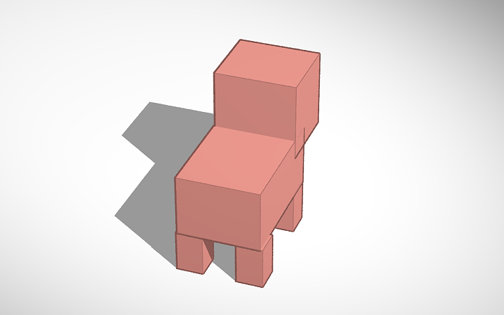 3D design Minecraft Pig | Tinkercad