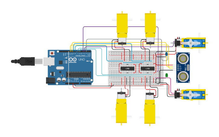 Circuit design sonic - Tinkercad