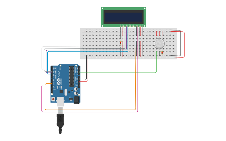 Circuit design Gas Detector- Izabell - Tinkercad
