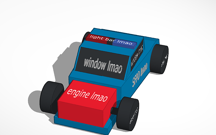 3D design cop car lmao - Tinkercad