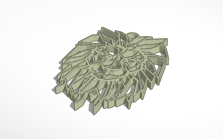 3D design Lion géométrique | Tinkercad