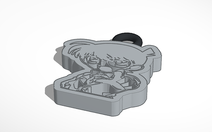 3D design Llavero-anime 2 - Tinkercad