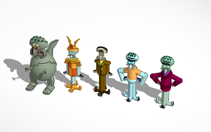 3D design Squidward Tentacles Eddie | Tinkercad