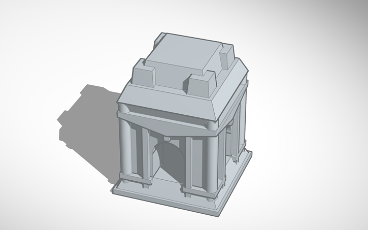 3D design #Architect monument - Tinkercad