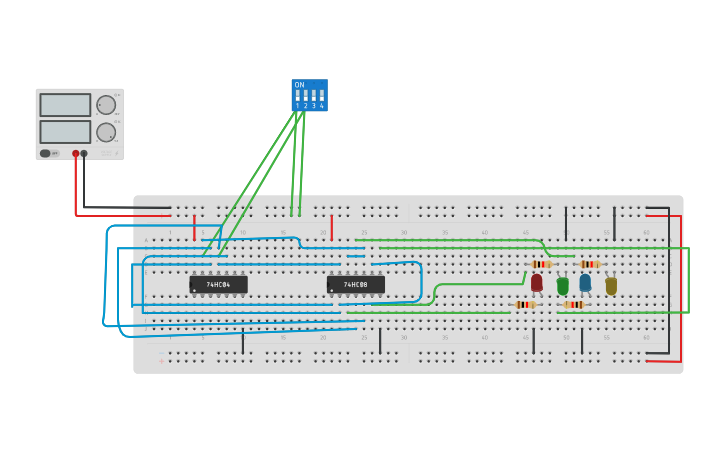 Circuit design DECODER - Tinkercad